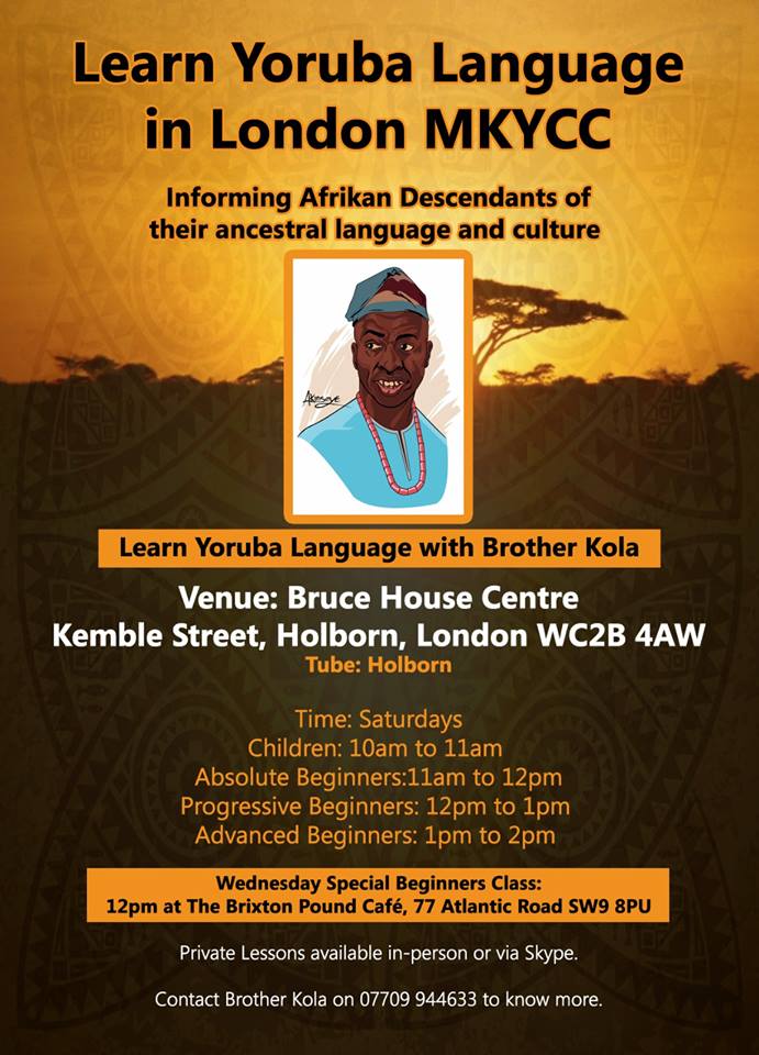 GET TO LEARN THE YORUBA LANGUAGE IN LONDON WITH BROTHER KOLA | TONY ...
