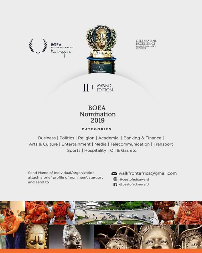 INTRODUCING THE BEST OF EDO AWARD 2019 | TONY TOKUNBO ETEKA FERNANDEZ