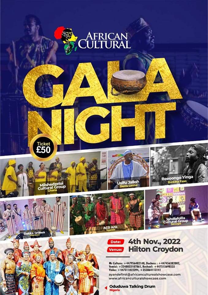 THE AMAZING AFRICAN CULTURAL GALA NIGHT TAKES PLACE ON THE 4TH OF ...
